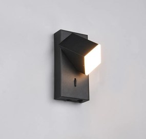 Matně černé LED nástěnné svítidlo Raglan – Trio