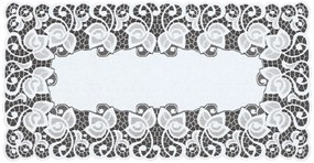 Žakárový ubrus - běhoun SANDRA 70x140 cm bílá MyBestHome