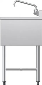 Dřez se 3 přihrádkami, Nerezová ocel 304 o průměru 18 VEVOR – 1524 × 470 × 838 mm