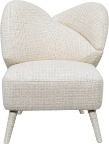 Designové křeslo Leith lounge bouclé béžové