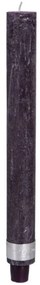Rustikální svíčka fialová set 4 ks 656554
