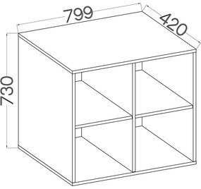 Pracovna MELTA | sestava B | 8 dílů | artisan