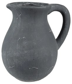 Tmavě šedý dekorativní džbán Édith M - 17*15*11 cm