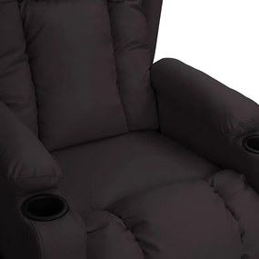 Masážní křeslo černé umělá kůže 339075