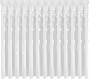 ZÁCLONA NA PÁSCE DIANA3 350X160 CM BÍLÁ