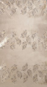 ZATEMŇOVACÍ ZÁVĚS NA KROUŽCÍCH IDALIA 140X250 CM LISTY