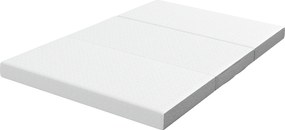 HOMCOM skládací matrace 195x120 cm, 10 cm, se snímatelným pratelným potahem, ideální pro hosty/kempování