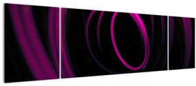 Obraz - fialové čáry (170x50 cm)