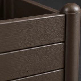 STEFANPLAST Truhlík 30 l s treláží/mřížkou, hnědý