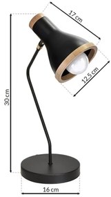 Stolní lampa HOLLY 1xE27/60W/230V