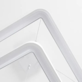 Brilagi - LED Stmív. lustr na lanku FALCON SLIM LED/78W/230V 50x50 cm bílá + DO