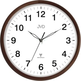 JVD Rádiem řízené dřevěné netikající tiché hodiny JVD NR24021.2