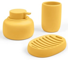 Žlutá plastová miska na mýdlo Kave Home Chia
