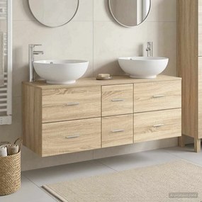 Sada koupelnového nábytku 3 ks Dub sonoma 49,5 x 44,5 x 65 cm 3405909