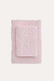 Luxusní modalový ručník DAMASK 50x100cm Růžová