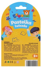 Voskovky pastelky hvězda created 6 barev 6cm na kartě