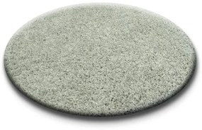Kulatý koberec SHAGGY Hiza 5cm šedý