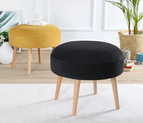 Atelier del Sofa Taburet Romley - Black, Černá