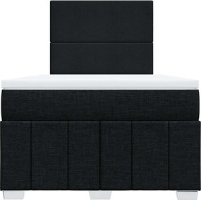 Box spring postel s matrací černá 120x200 cm textil 3293930