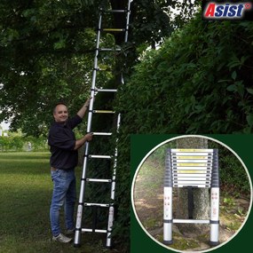 Asist AR99-6250 Teleskopický žebřík-štafle Alu, 2,5 m
