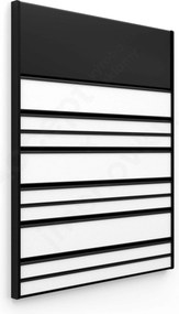ACCEPT Dveřní tabulka ACS 187 x 250 mm - černá tabulka