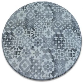 Kulatý koberec MAIOLICA šedý Rozměr: průměr 200 cm