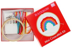 Kreativní sada Cross-stitch Kit Rainbow – Rex London