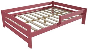 Vomaks Dětská postel se zábranou VMK006D KIDS Rozměr: 140 x 200 cm, Barva: barva růžová