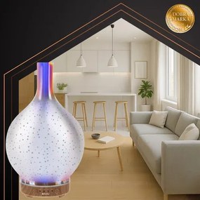 Ultrazvuková aroma lampa 200 ml + 3 vonné oleje