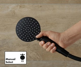 Hansgrohe Vernis Blend, Showerpipe 240 1jet s vanovým termostatem, černá matná, HAN-26899670