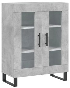 Skříň highboard betonově šedá 69,5x34x180 cm kompozitní dřevo,  3189345