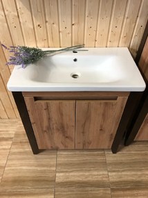 Lavedo Queen 80 Wotan Oak koupelnová skříňka s umyvadlem
