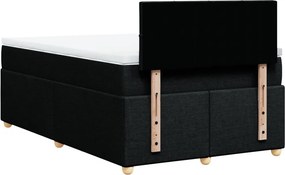 Box spring postel s matrací černá 120x200 cm textil 3286649