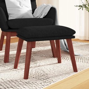 Podnožka černá 45 x 29,5 x 35 cm textil 341463
