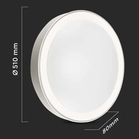 LED Stmívatelné stropní svítidlo LED/40W/230V 3000K/4000K/6500K + DO