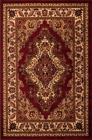 Kusový koberec Medailon 6985 red cream Varianta: 80x150 cm