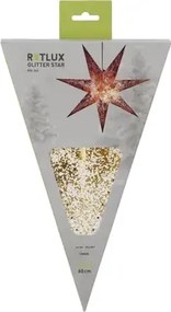 RETLUX RXL 363 hvězda zlatá 10LED 3000K - teplá bílá