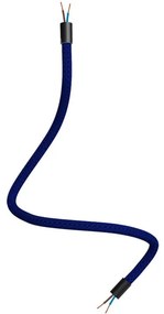 creative cables Creative flex - ohebná trubice potažena tmavě modrou textilií RM20 Délka: 60 cm, Barva komponentu: Černá