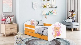Dětská postel Tobík - medvídek se srdcem (Vybírat můžete z mnoha motivů a barev.)