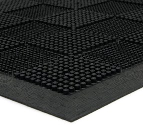 Gumová čisticí rohož Pin Squares 40 x 60 x 0,7 cm, černá
