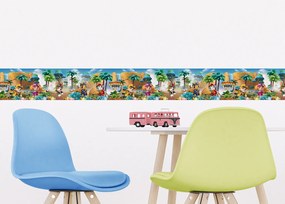 Dětská samolepící bordura na zeď Tlapková Patrola Džungle | 5 m x 13.8 cm | DWBD8023