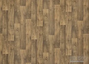 Breno PVC TOPTEX Valley Oak 639M – teplé hnědé dřevo, šíře 400 cm