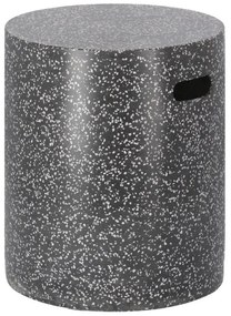 OnaDnes -20% Černý cementový odkládací stolek Kave Home Jenell 35 cm