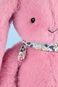Doudou Plyšový králíček s šátkem 35 cm růžová / od 0 měsíců