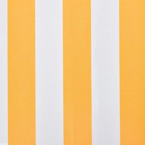 Plachta na markýzu oranžovo-bílá 450 x 300 cm plátěná,  143706