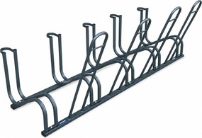 Stojan na kola s uzamčením KS-370 | KACERLE Barva: prášková barva (antracit), Počet kol: pro 3 kola, Osová vzdálenost mezi držáky: 40 cm