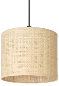Lustr na lanku RATTAN 1xE27/60W/230V pr. 18 cm ratan