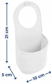 BISK Erga Basic, dřezový silikonový držák na houbu 100x4x195 mm, černá, ERG-07866