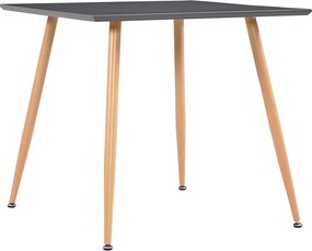 Jídelní stůl šedý a dubový 80,5 x 80,5 x 73 cm MDF 248311
