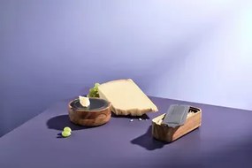 AdHoc Struhadlo CutServe akácie/černá nerez, kulaté / Struhadlo / nere